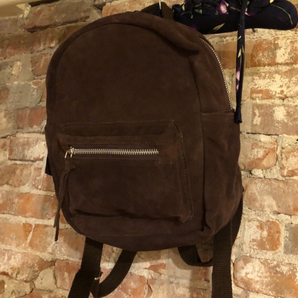Urban Outfitters Brown Suede Mini Backpack - Gem